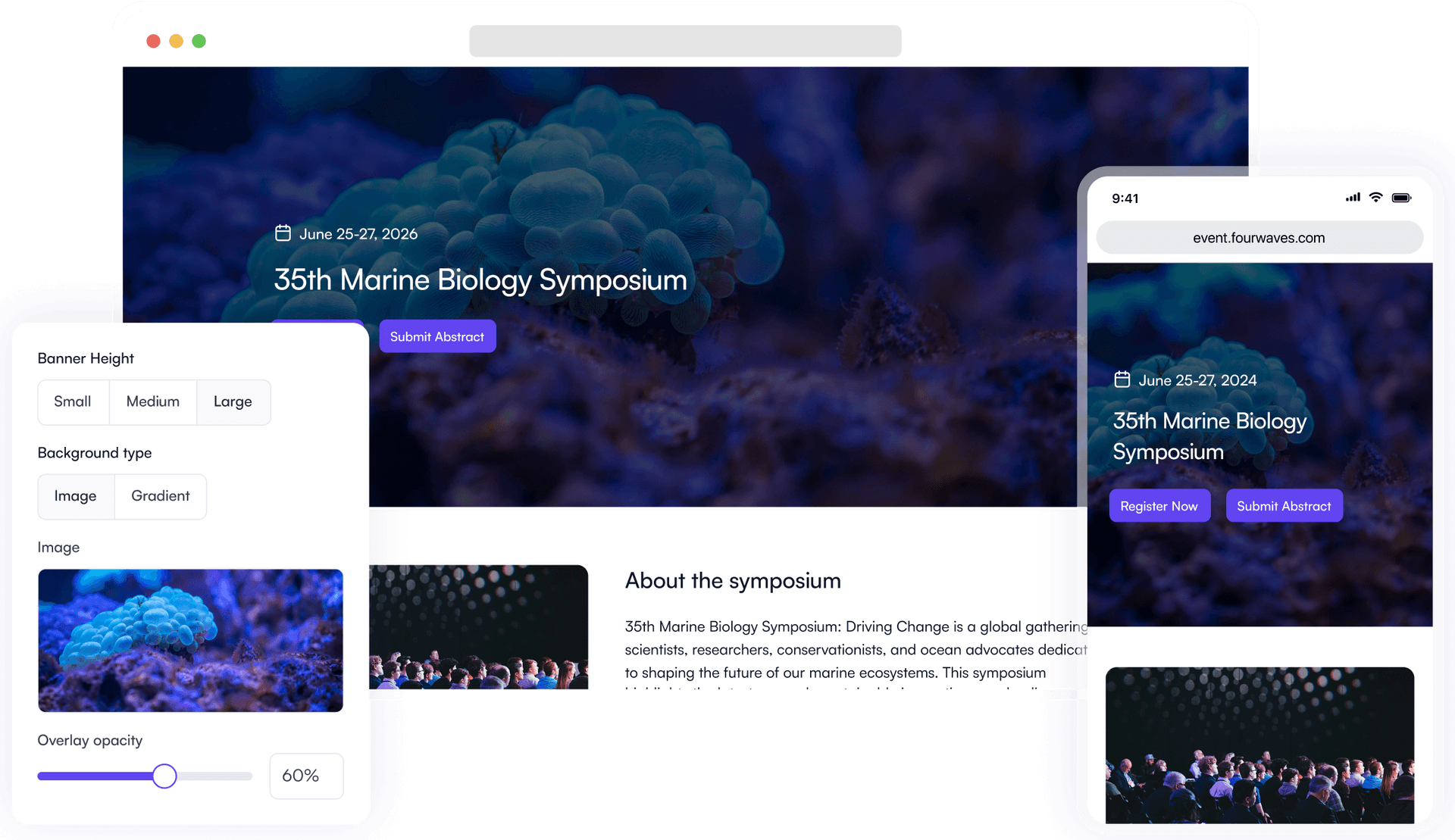 Event Website for Scientific Conference - Fourwaves