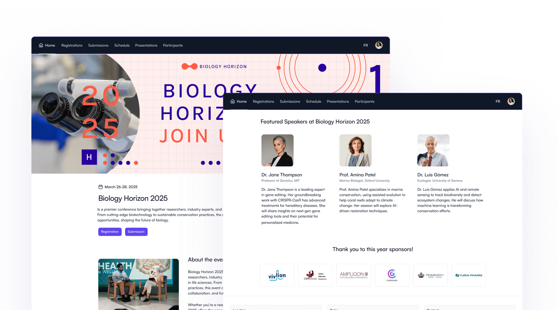 Event Website for Scientific Conference - Fourwaves