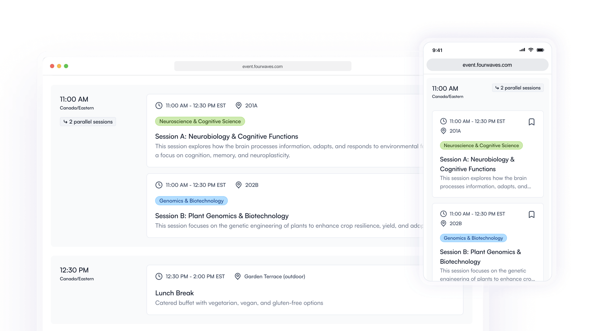 Programme de conférence - Fourwaves